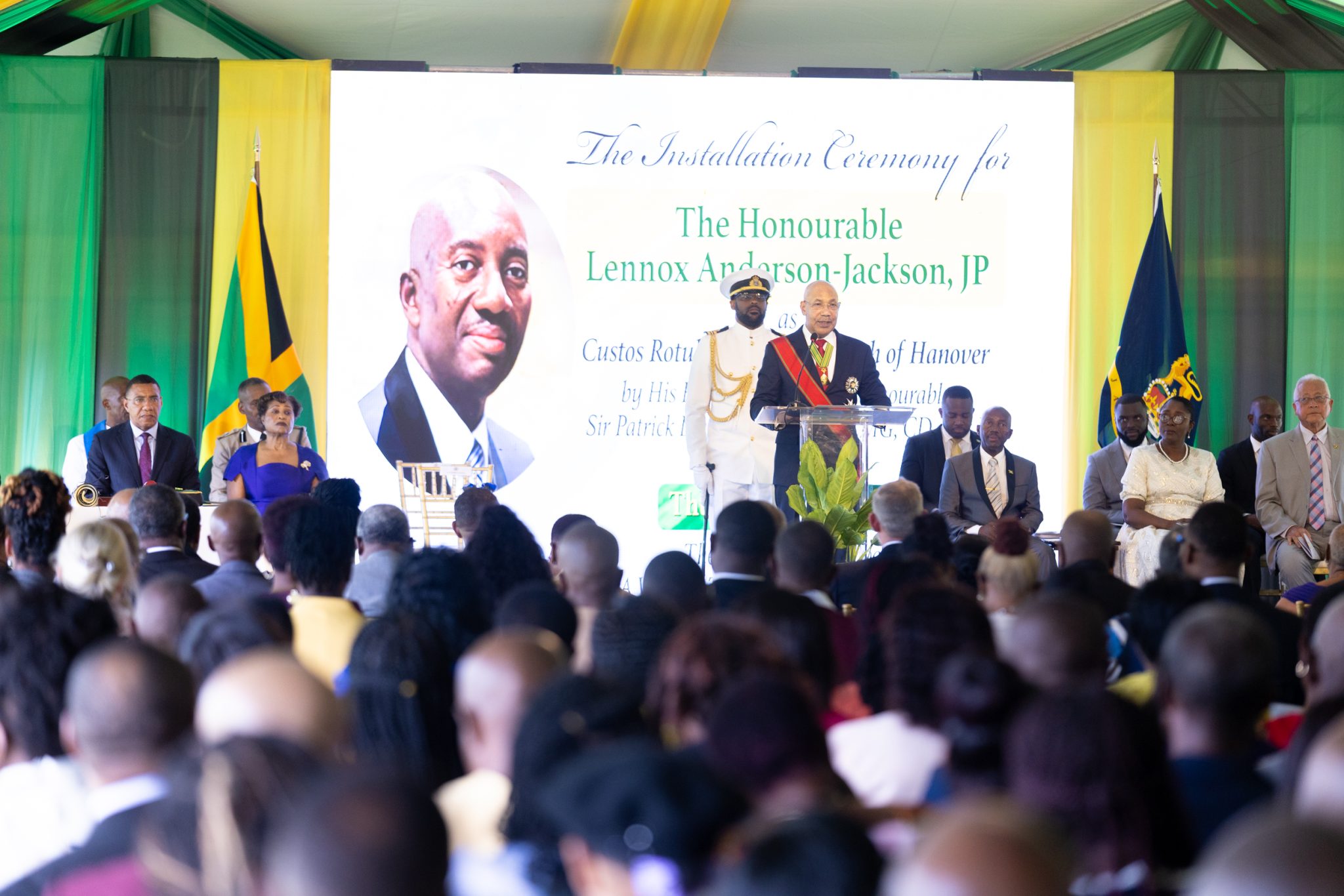 Mr. Lennox Anderson-Jackson installed as Custos Rotulorum for the ...