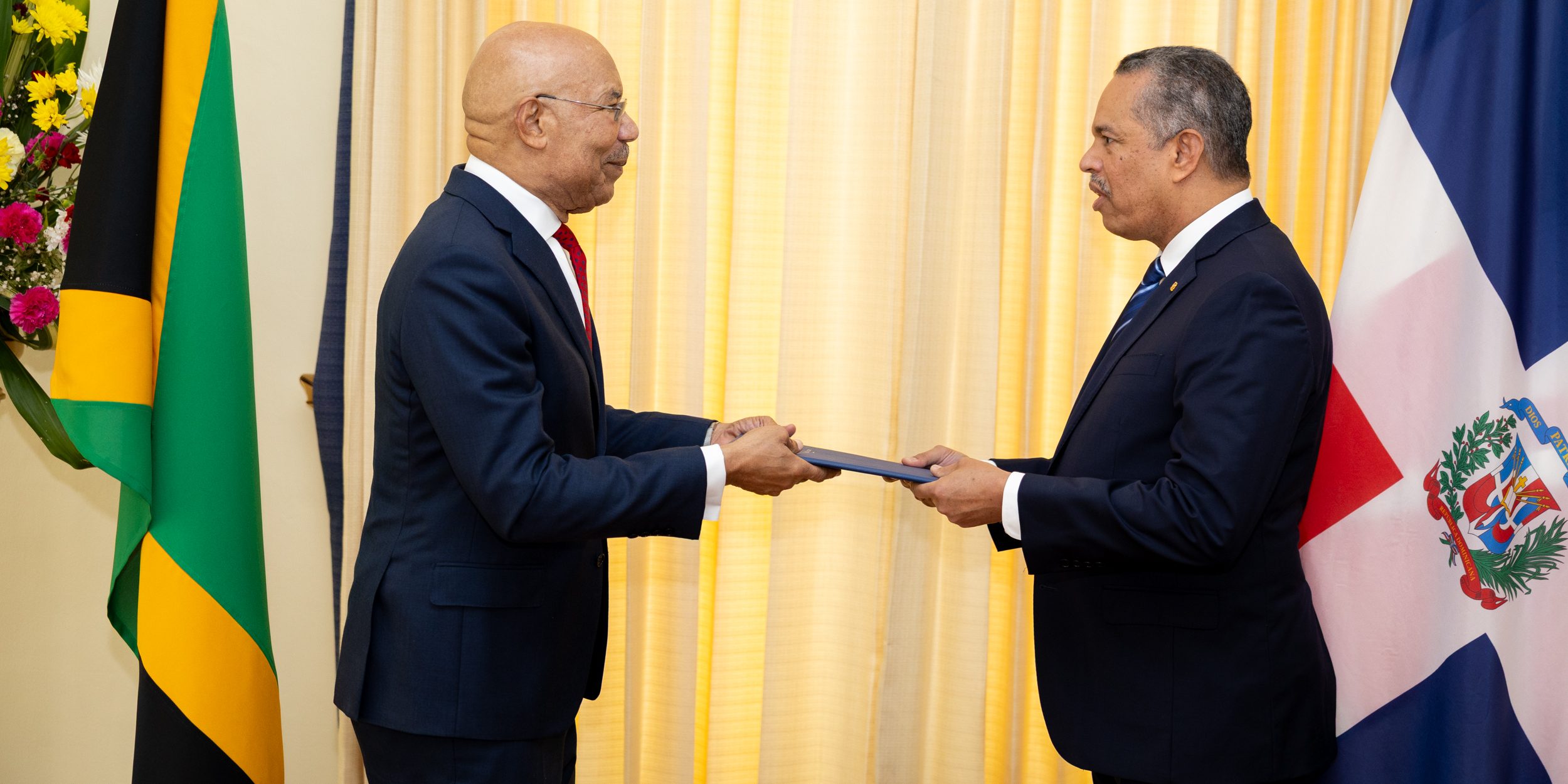 Ambassador-designate of the Dominican Republic to Jamaica presented the ...